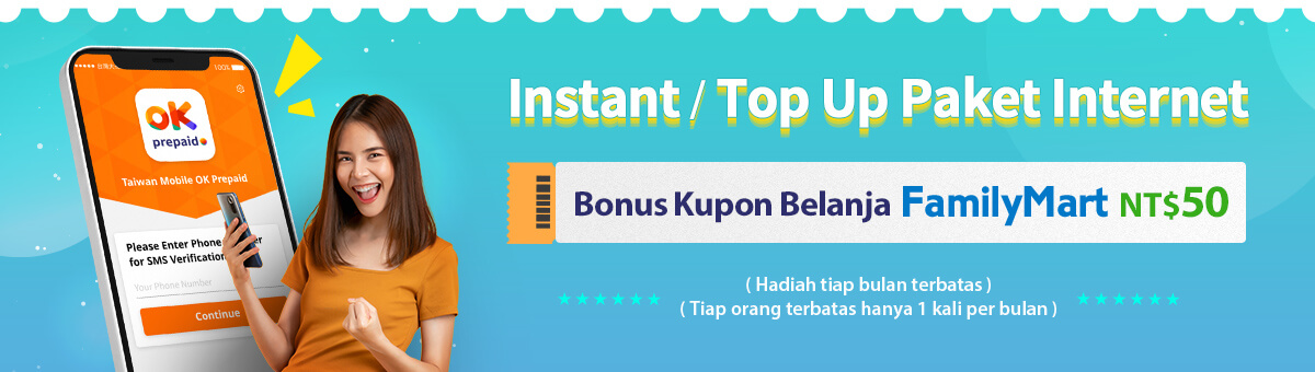 OK Card | OK Prepaid APP | Kartu Prabayar TWM | Taiwan Mobile